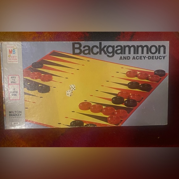 Toys | Vintage 1973 Backgammon And Aceydeucy Board Game Milton Bradley ...